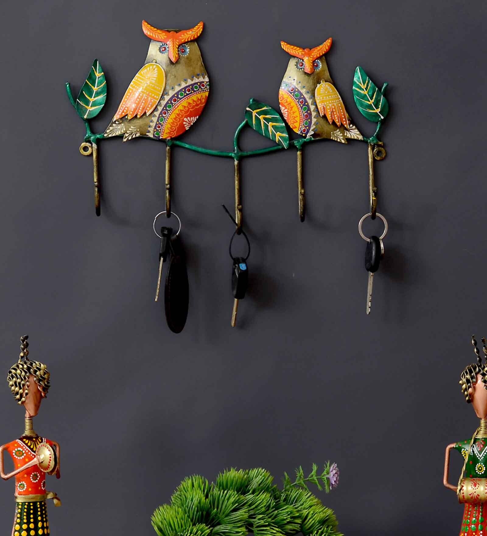 Buy Owl Metal Novelty Key Holder at 44% OFF by Craft Tree | Pepperfry