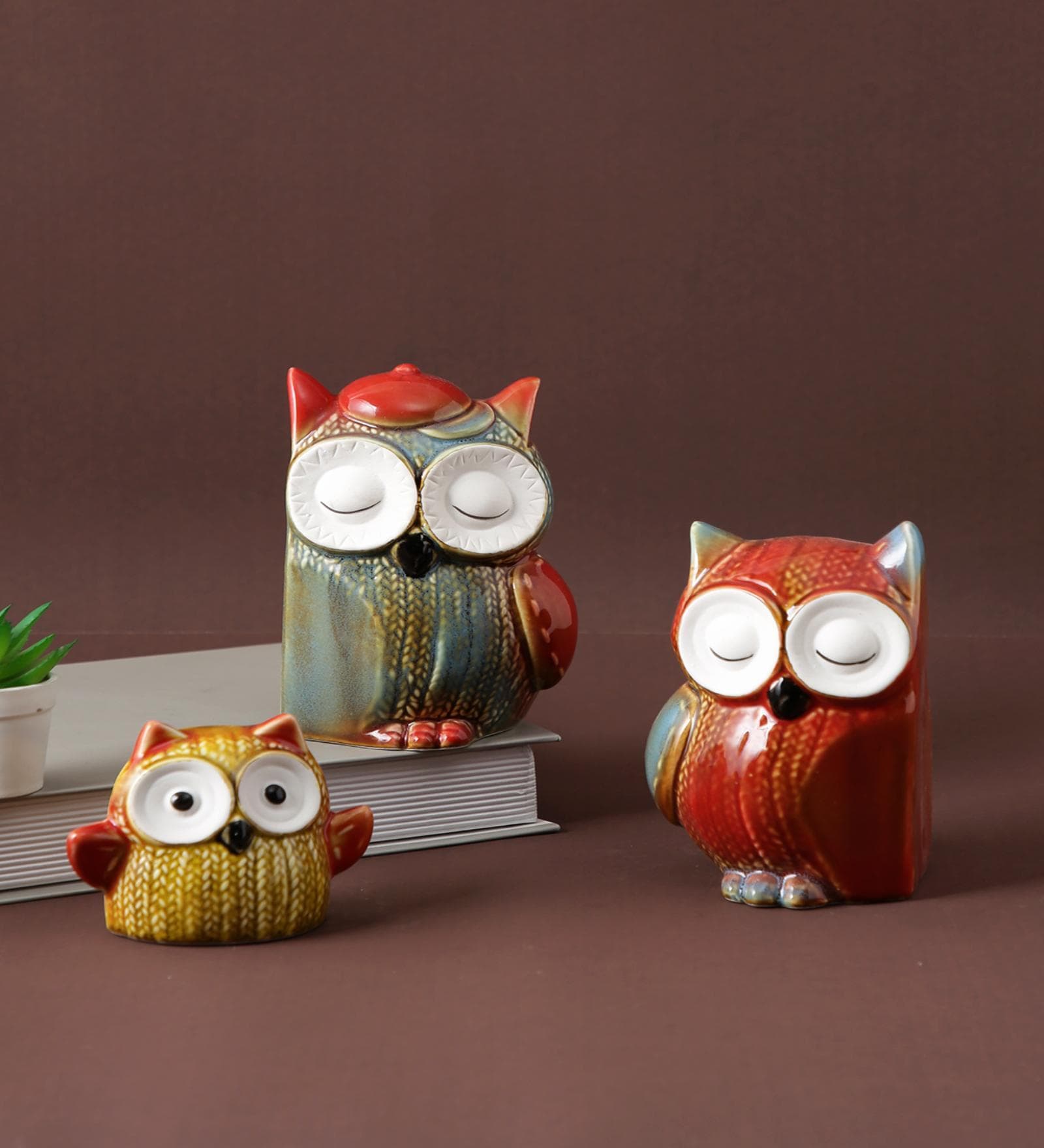 Buy Owl Multicolour Ceramic Showpiece by Tayhaa at 71% OFF by Tayhaa ...