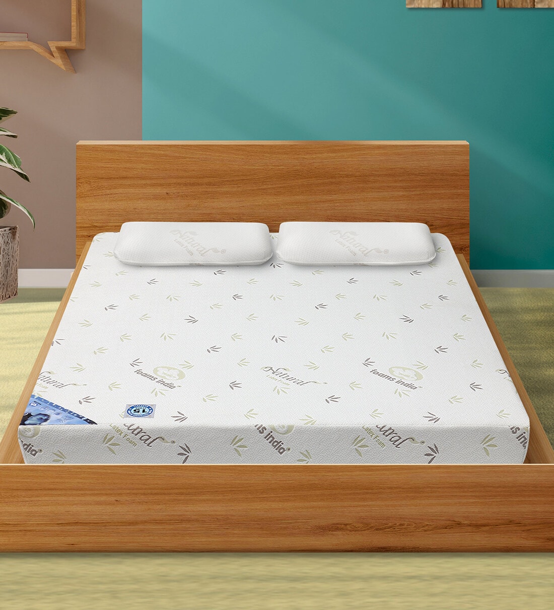 Buy Pearl 100% Natural Latex 9 inch Latex Single Mattress (with 2 Free ...