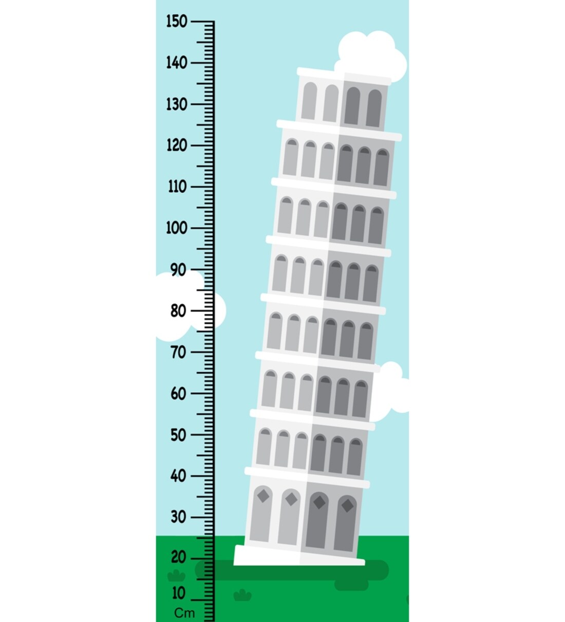Buy Pissa Tower Height Chart in Multicolour by Wens at 37% OFF by Wens ...