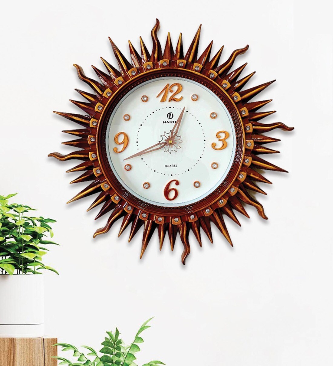 Buy White Polypropylene Sun Modern Wall Clock at 17% OFF by FunkyDecors ...