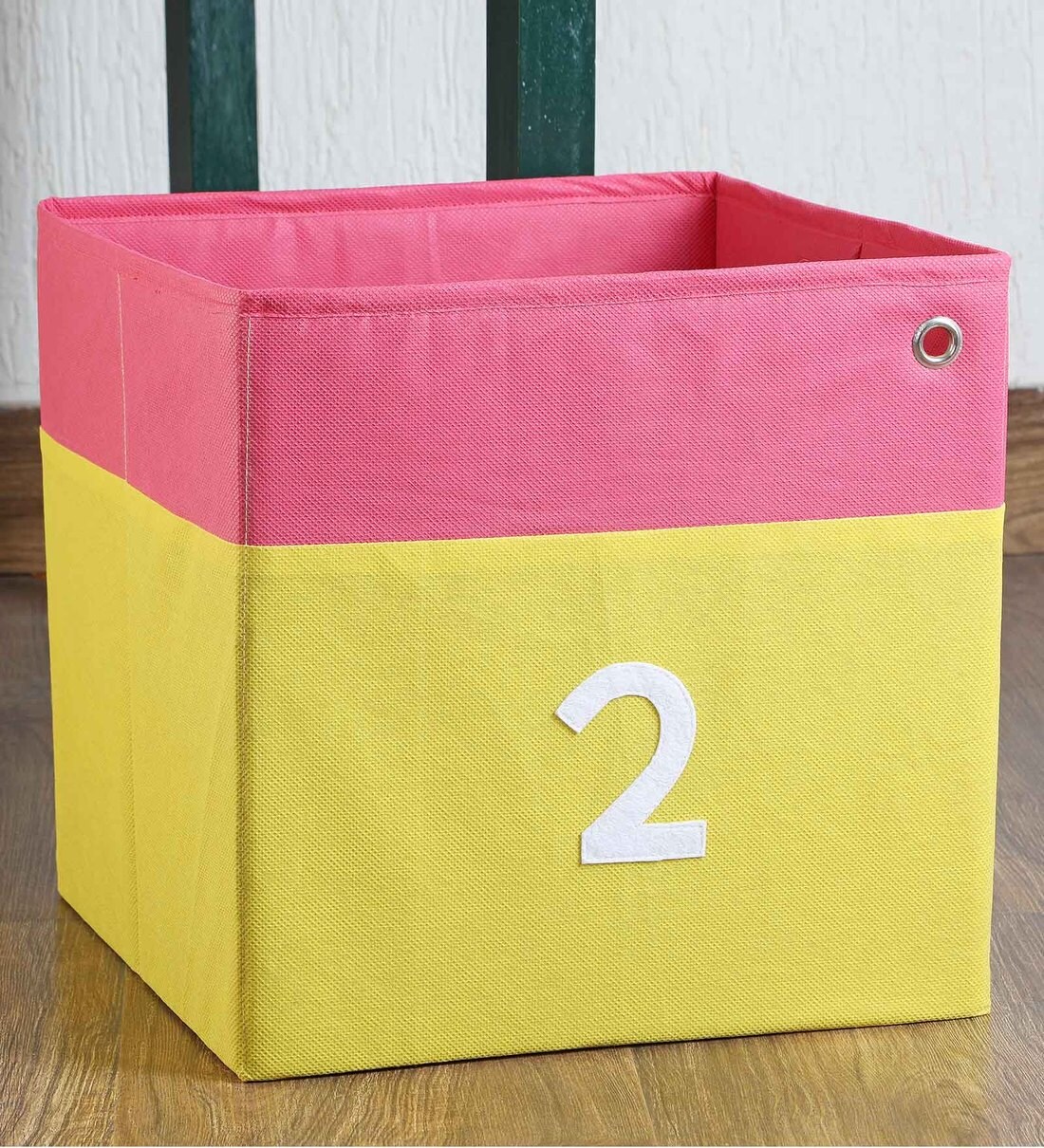 Buy Buggy Fabric Kids Storage Basket in Multi Colour Online - Kids ...