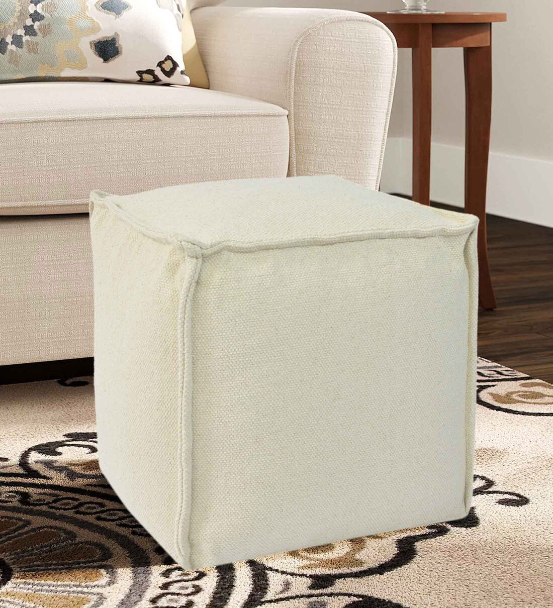 Buy Pouff In White Colour Online - Pouffes - Pouffes - Furniture ...
