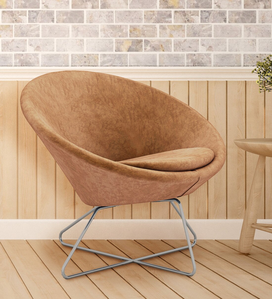 Buy Konic Tub Lounge Chair in Mud Brown Colour at 46% OFF by Workspace ...