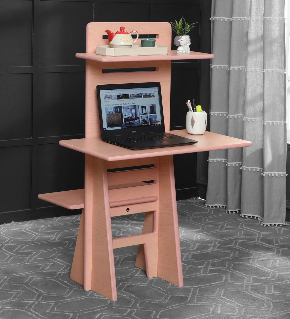 Buy Pro Portable Portable Laptop Desk In Pink Finish Online - Computer ...