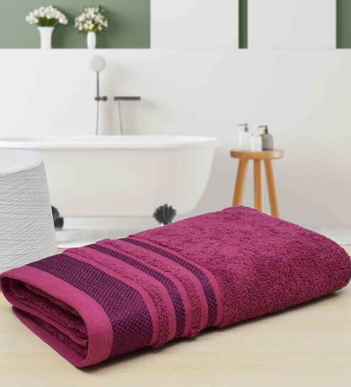 Solid Color Towel: Buy Solid Color Bath Towels Online in India @Best ...