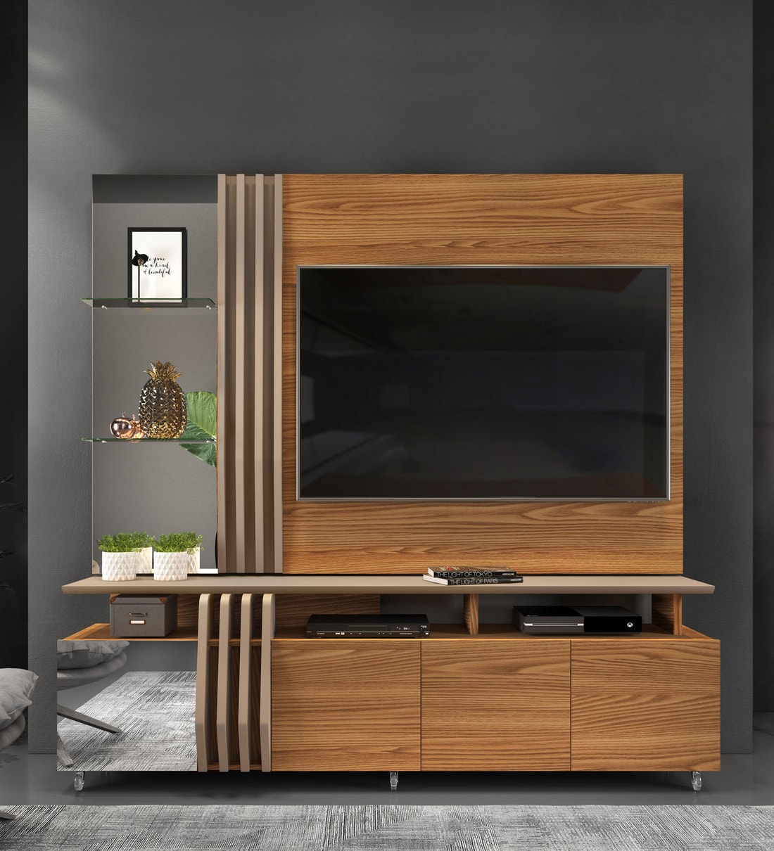 Buy Donna TV unit in Oak Nobel Finish at 100% OFF by Colibri | Pepperfry