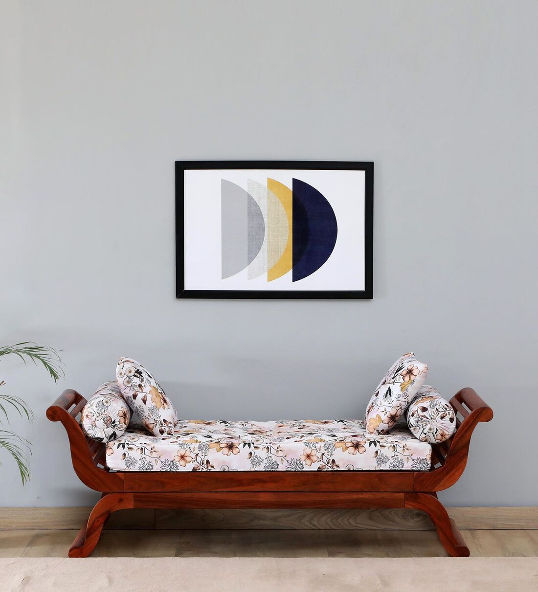 Buy Rayleigh Sheesham Wood Recamier in Honey Oak Finish by Amberville ...