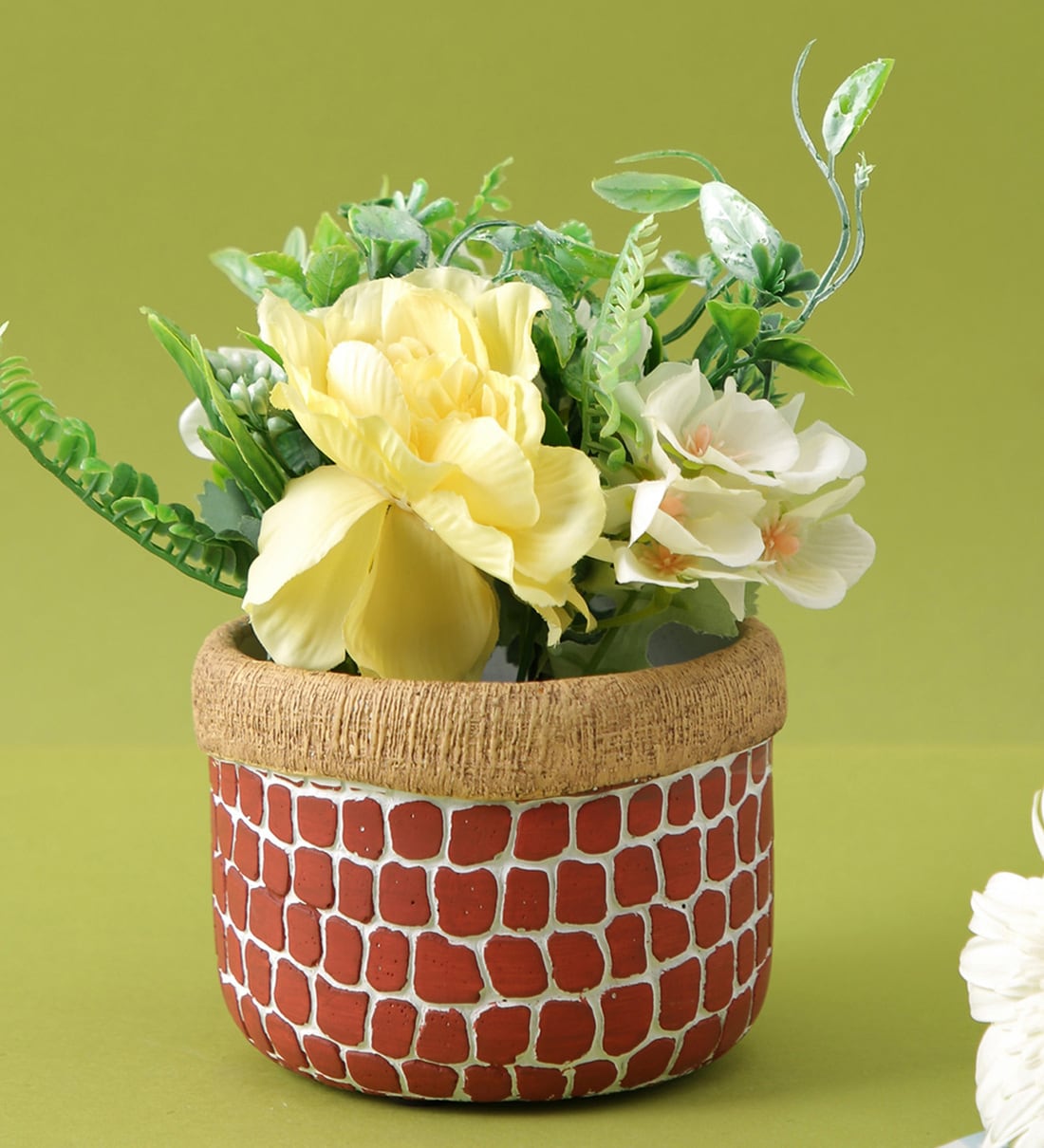 Buy Red Ceramic Planter by Tayhaa at 71% OFF by Tayhaa | Pepperfry