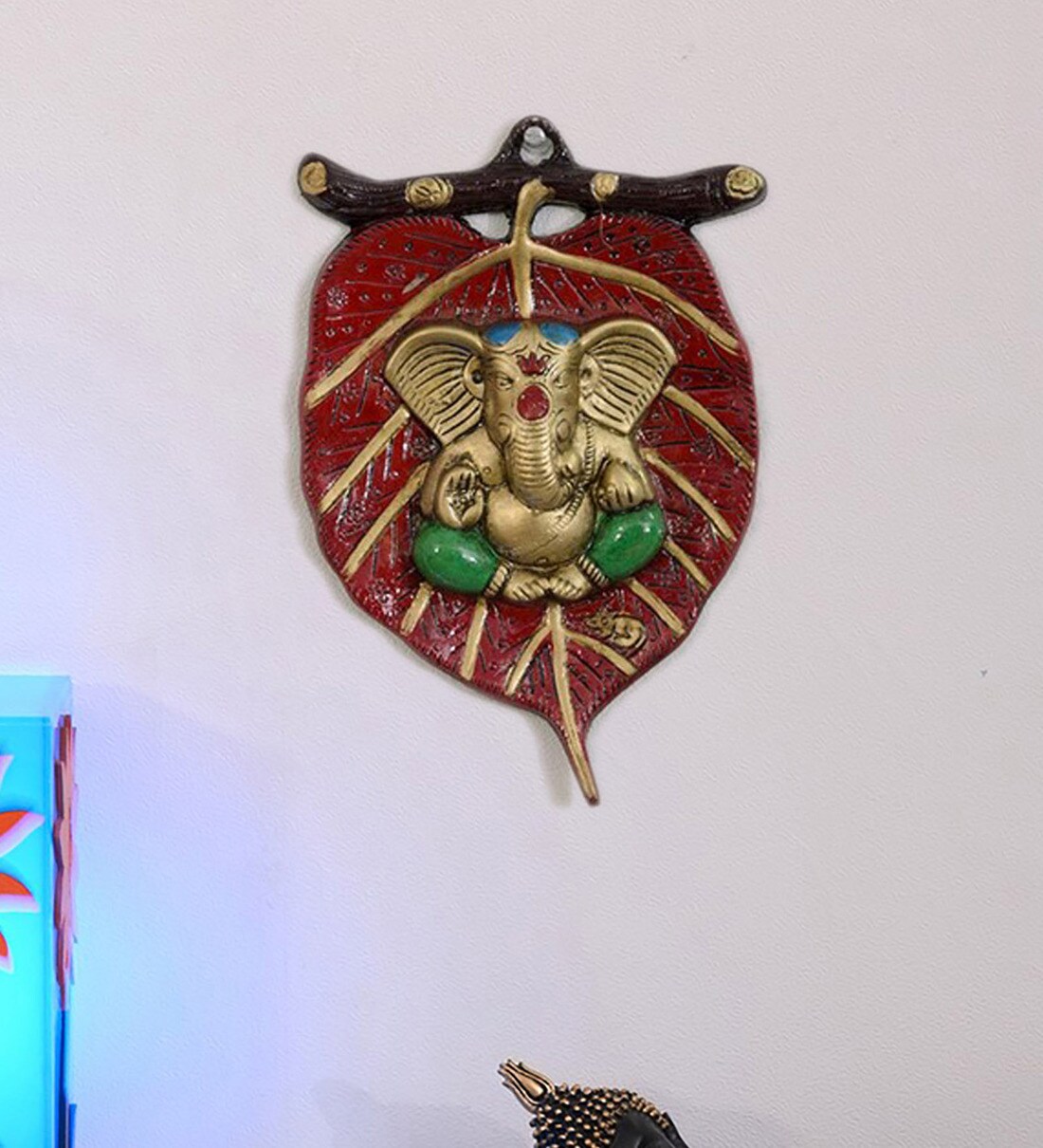 Buy Red Metal Lord Ganesha Religious Idol by eCraftIndia at 31% OFF by ...