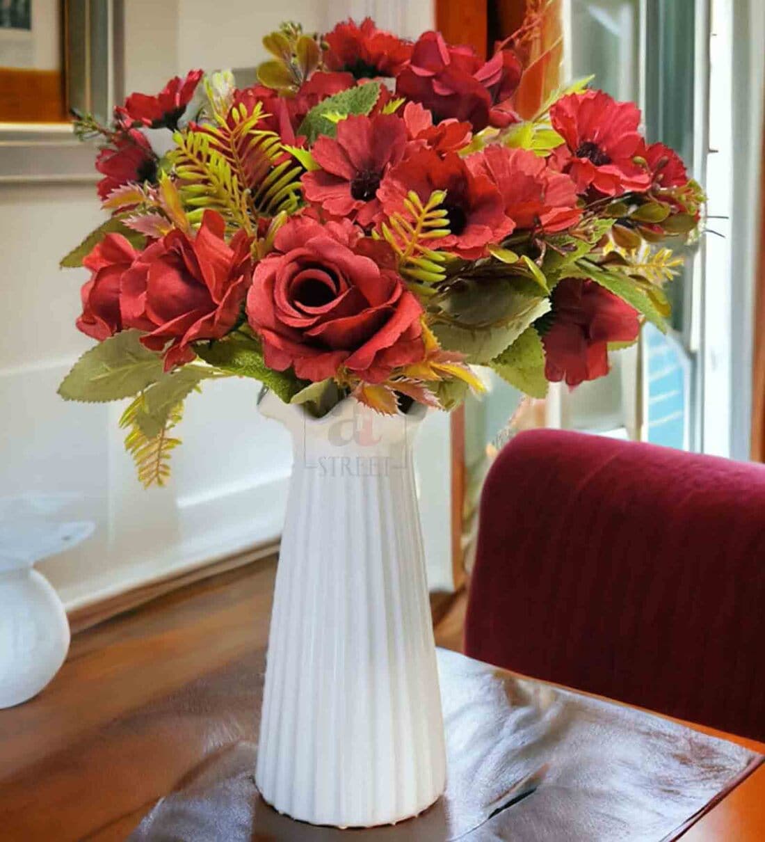 Buy Red Polyester Artificial Flower by Art Street at 77% OFF by Art ...