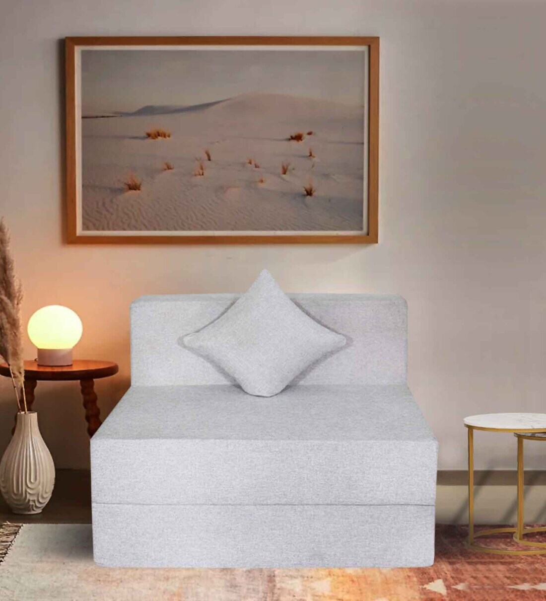 Buy Relax King 8 Inch Foam (72x30) In White Colour Single Bed Foldable ...