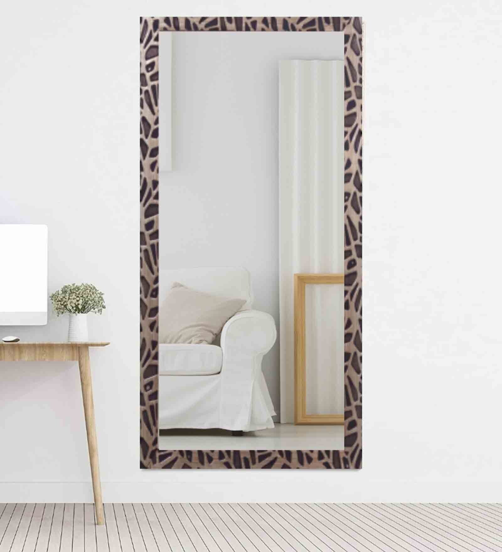 Buy Black Glass Arthur Full Length Mirror at 24% OFF by K K Glass ...