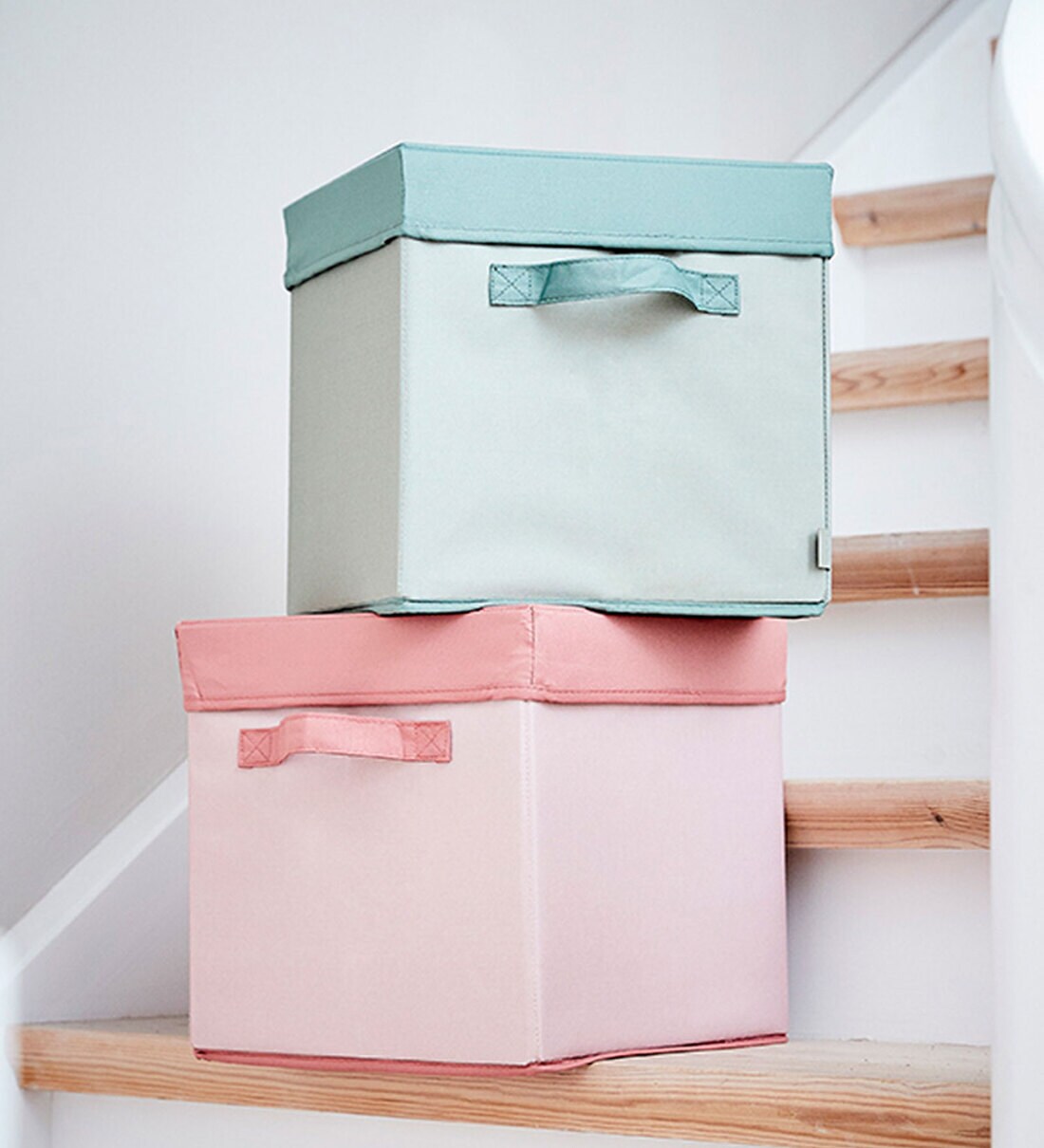 Buy Buggy Fabric Kids Storage Box in Misty Rose Colour at 20% OFF by ...