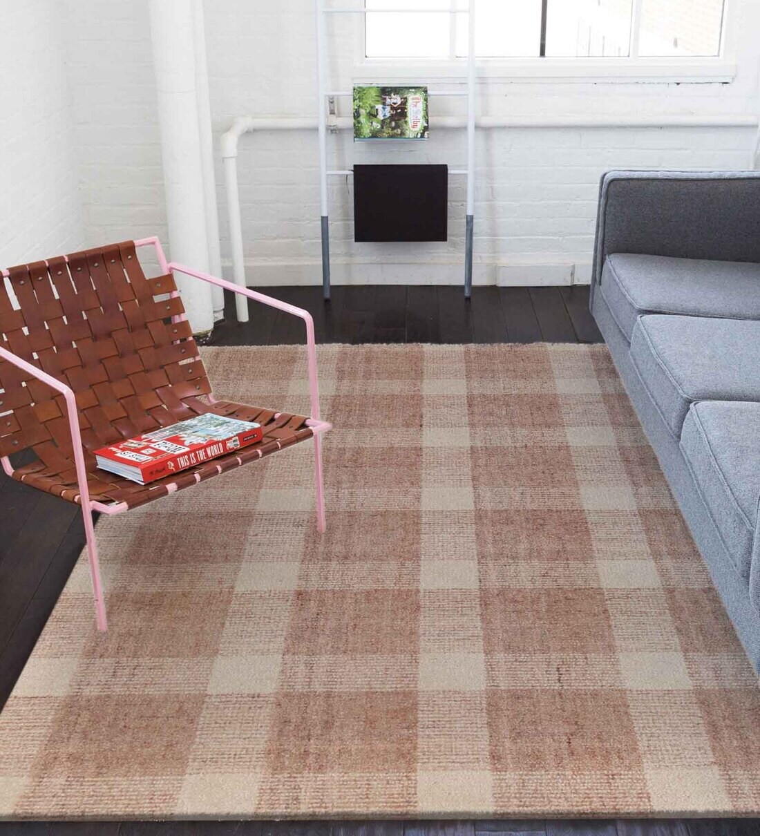 Buy Red Geometric Wool 4 ft x 6 ft Hand Tufted Carpet by Saraswati ...