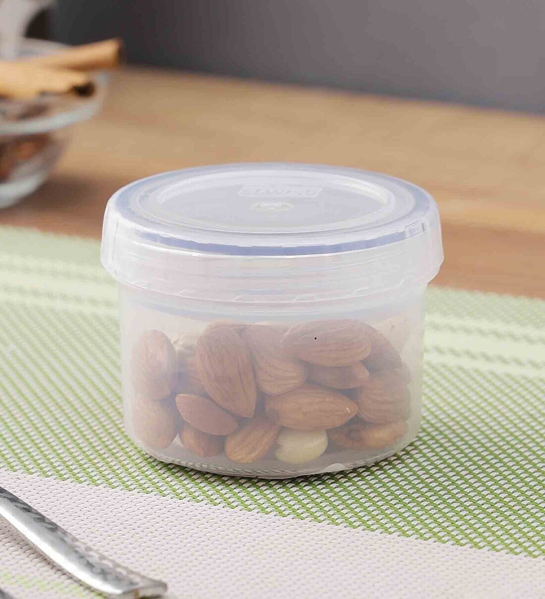 Buy Round Twist Series 150Ml Transparent Plastic Food Storage Container ...