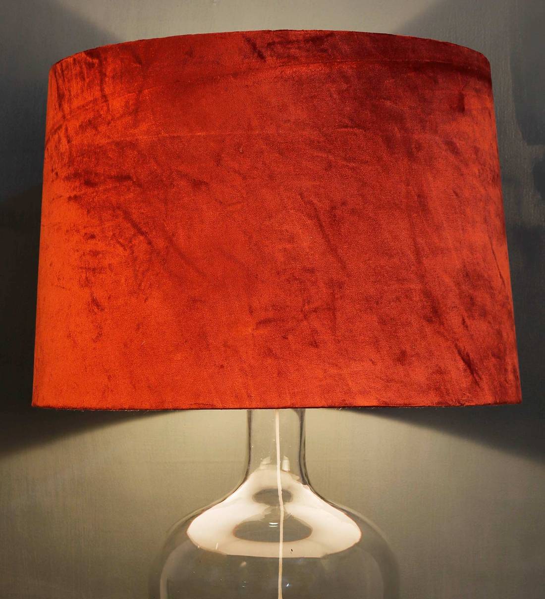 Buy Venus Orange Velvet Solid Lampshade By Grated Ginger Online - Solid ...
