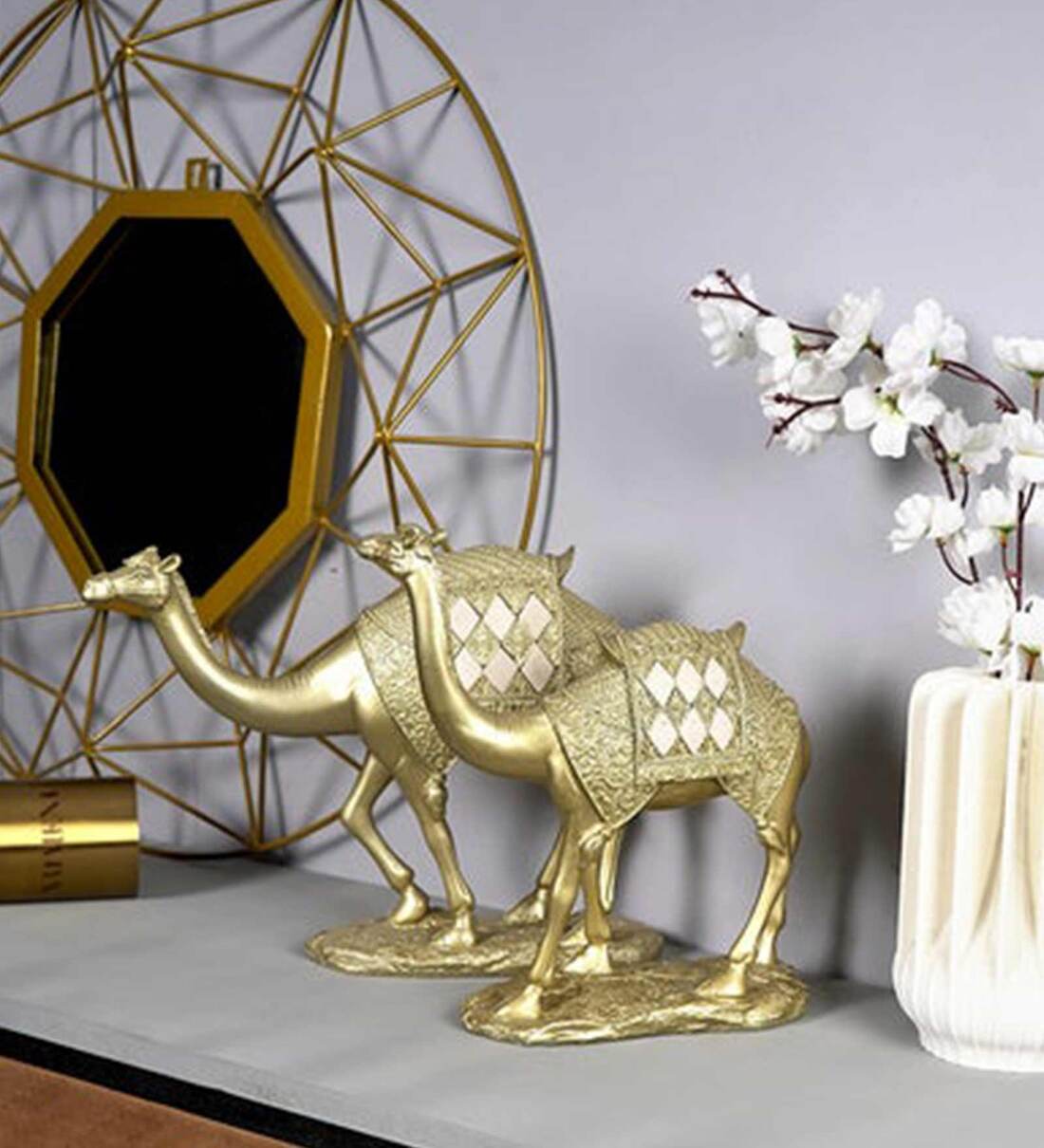 Buy Rustic Golden Camel Resin Animal Figurine by The Artment Online ...