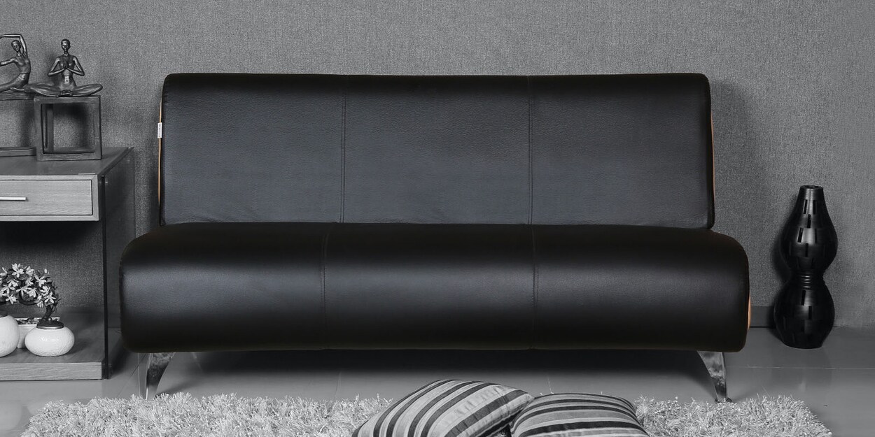 Buy Ruby 3 Seater Sofa in Black colour by Parin Online - Modern Sofa Sets - Sofa Sets ...
