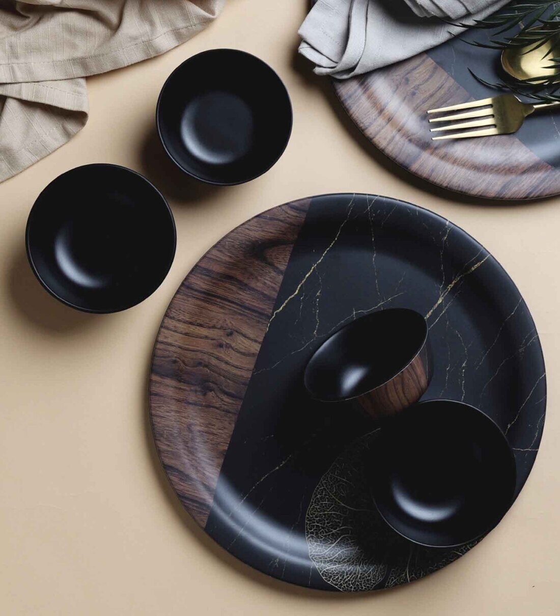 Buy Servewell Arid Persian Matte 18 Piece Melamine Dinner Set by ...