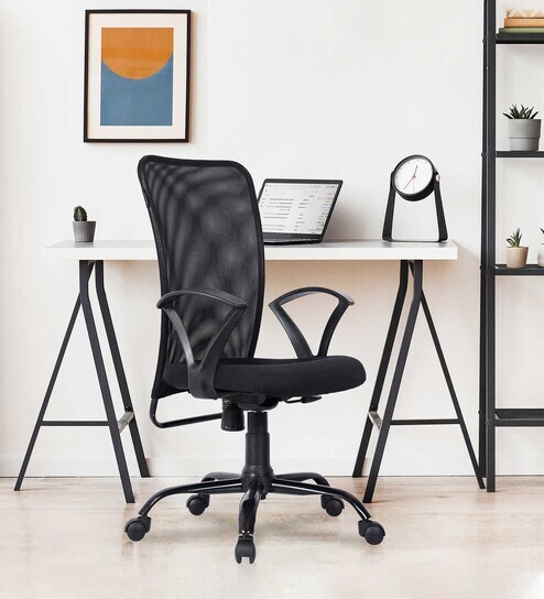 Buy Frank Computer Table in Columbian Walnut Finish Online - Computer ...