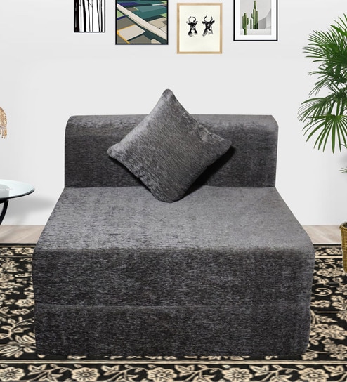 Buy Relax King 8 Inch Foam (72x36) In Grey Colour Single Bed Foldable ...