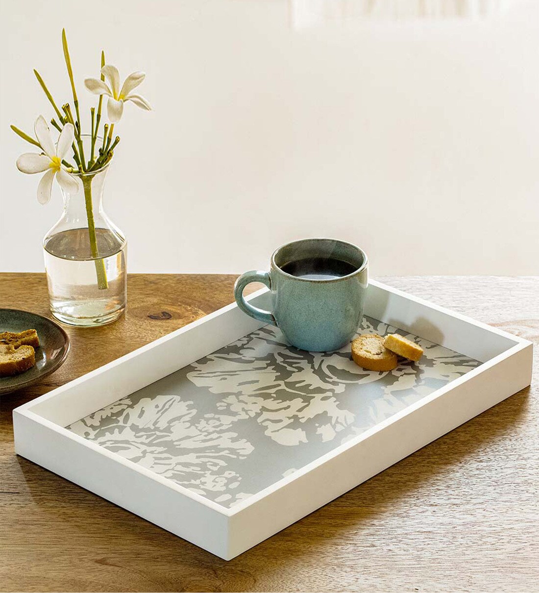 Buy Shade White Wood Serving Tray Online - Serving Trays - Serving ...