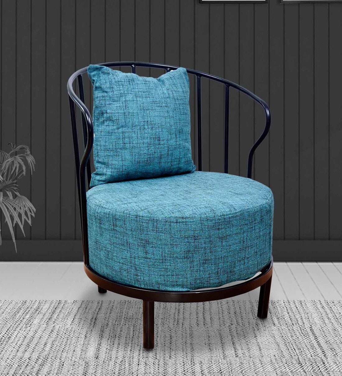 Buy Shalom Lobby Chair in Peacock Green Colour by Creative Seating ...