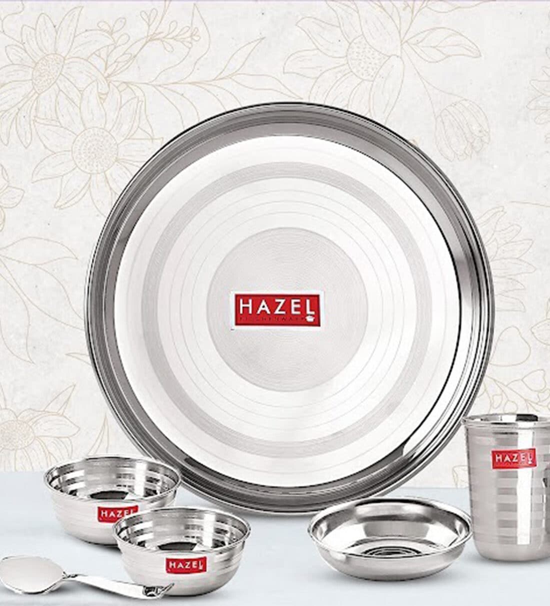 Buy Basic 6 Pcs Silver Stainless Steel Dinnerware Set Online ...