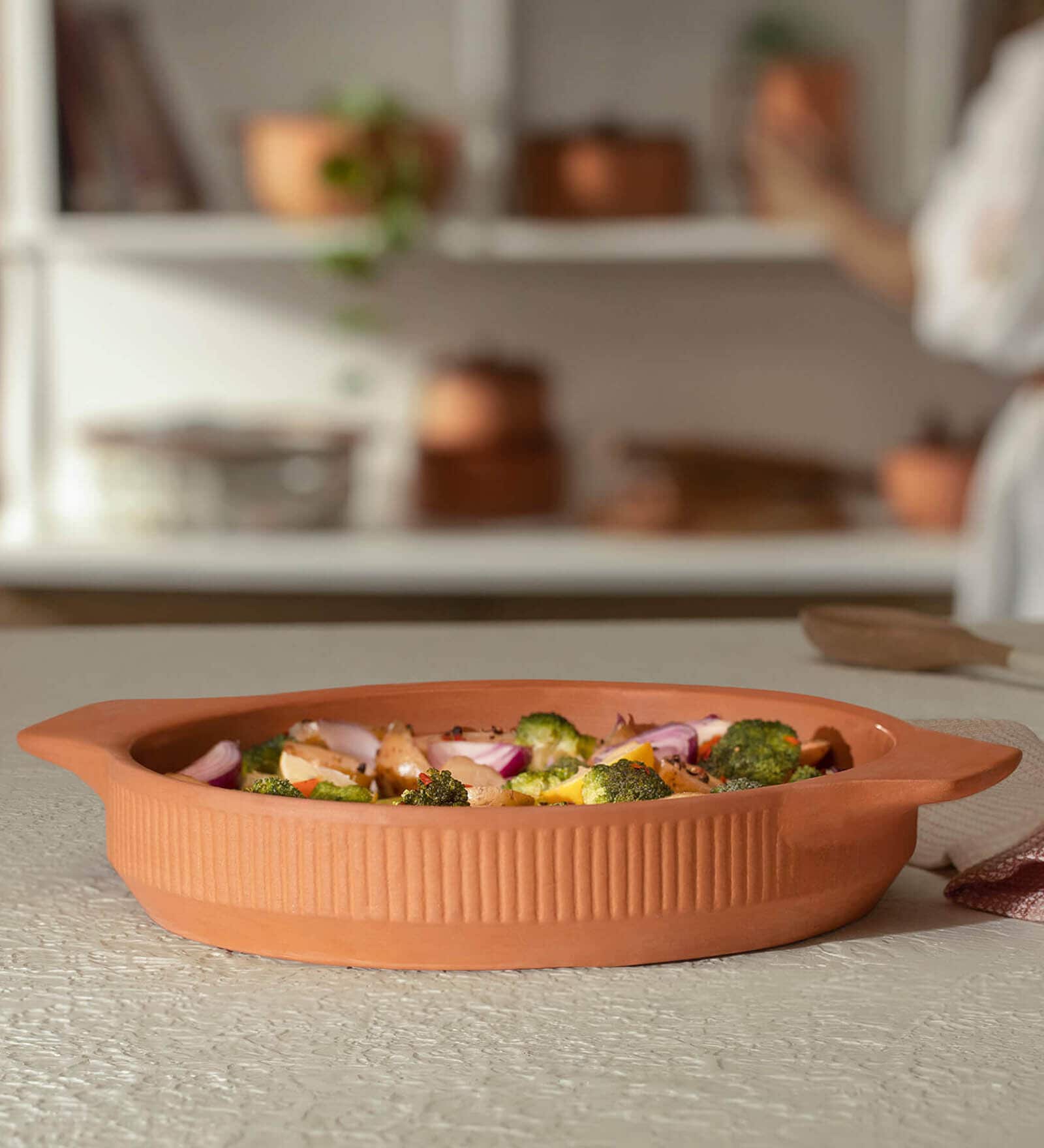 Buy Sienna- Large 1.3 Ltr Terracotta Baking Dish by Ellementry Online ...