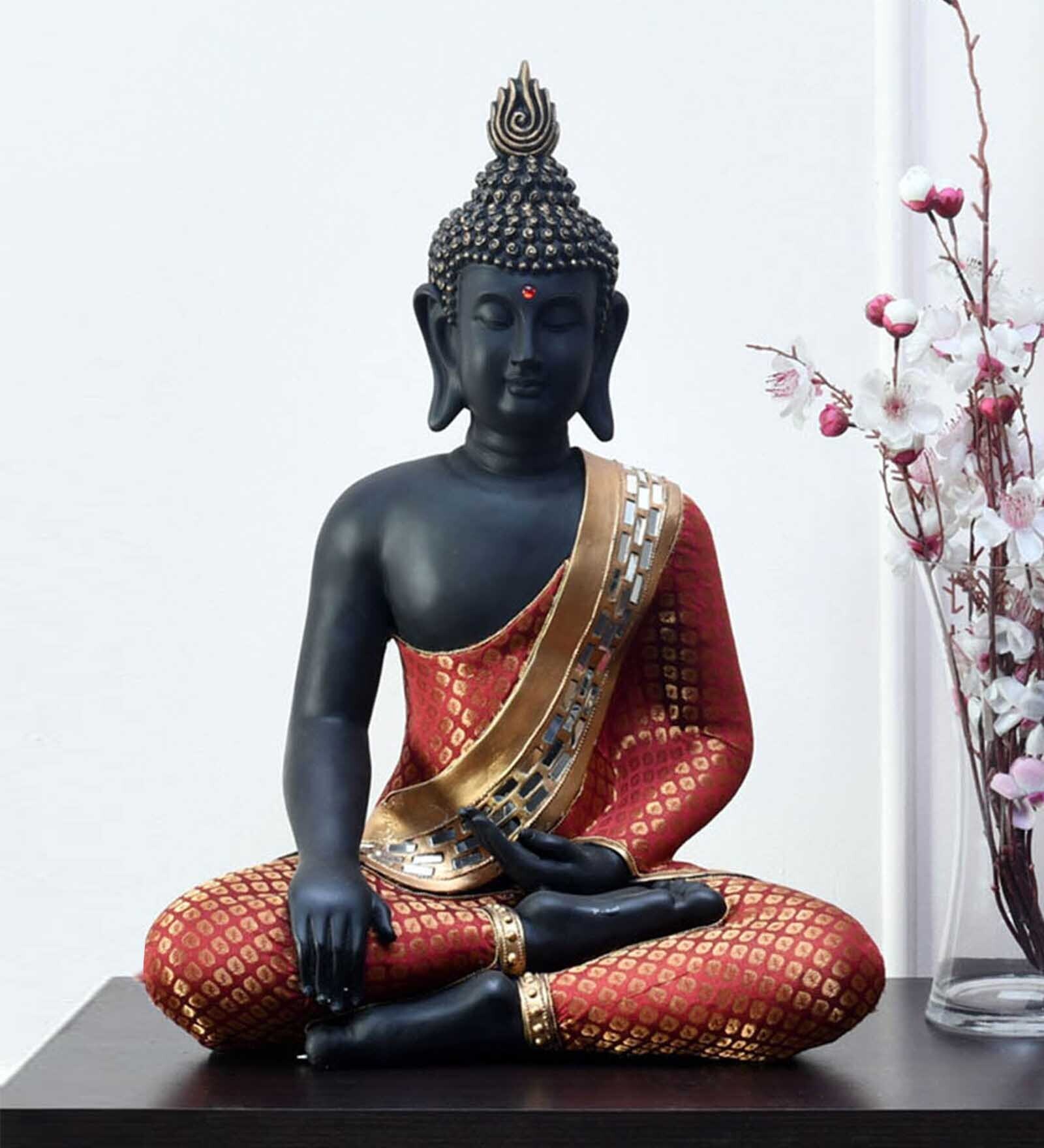 Buy Sitting Maha Bodhi Polyresin Human Figurine by @home Online - Human ...