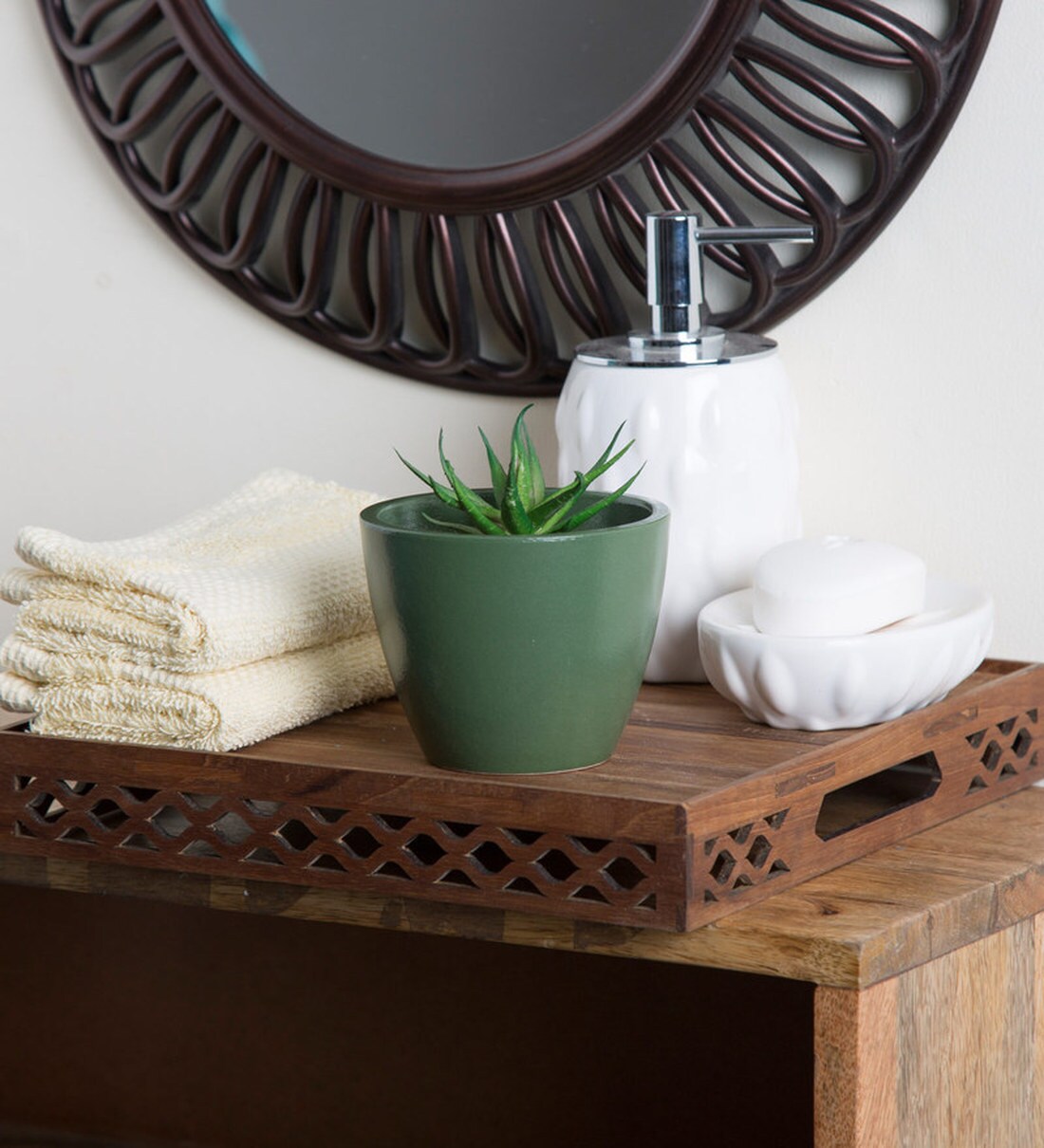 Buy Small Ceramic Table Top Planter, Set Of 2 at 31% OFF by Gaia ...