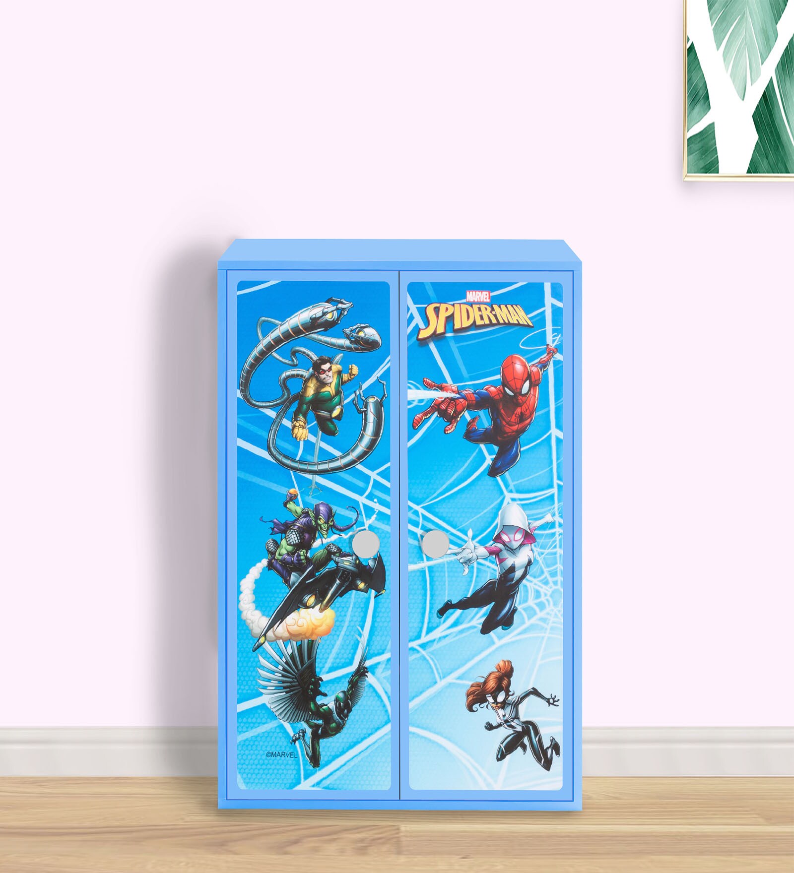 Buy Spiderman Themed Cabinet in Blue Colour Online - Kids Storage ...