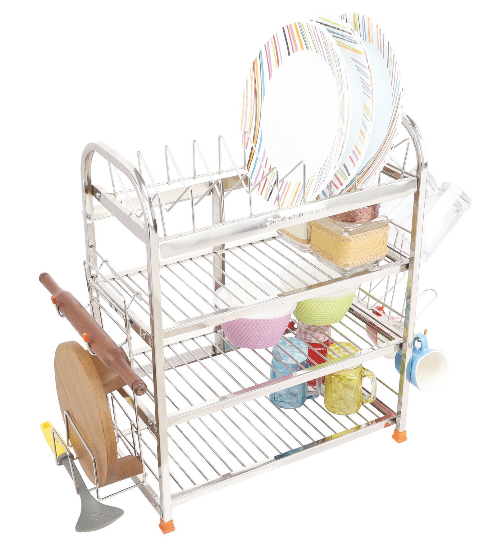 Buy Stainless Steel 4 Tier Kitchen Racks By Amol at 41% OFF by Amol ...