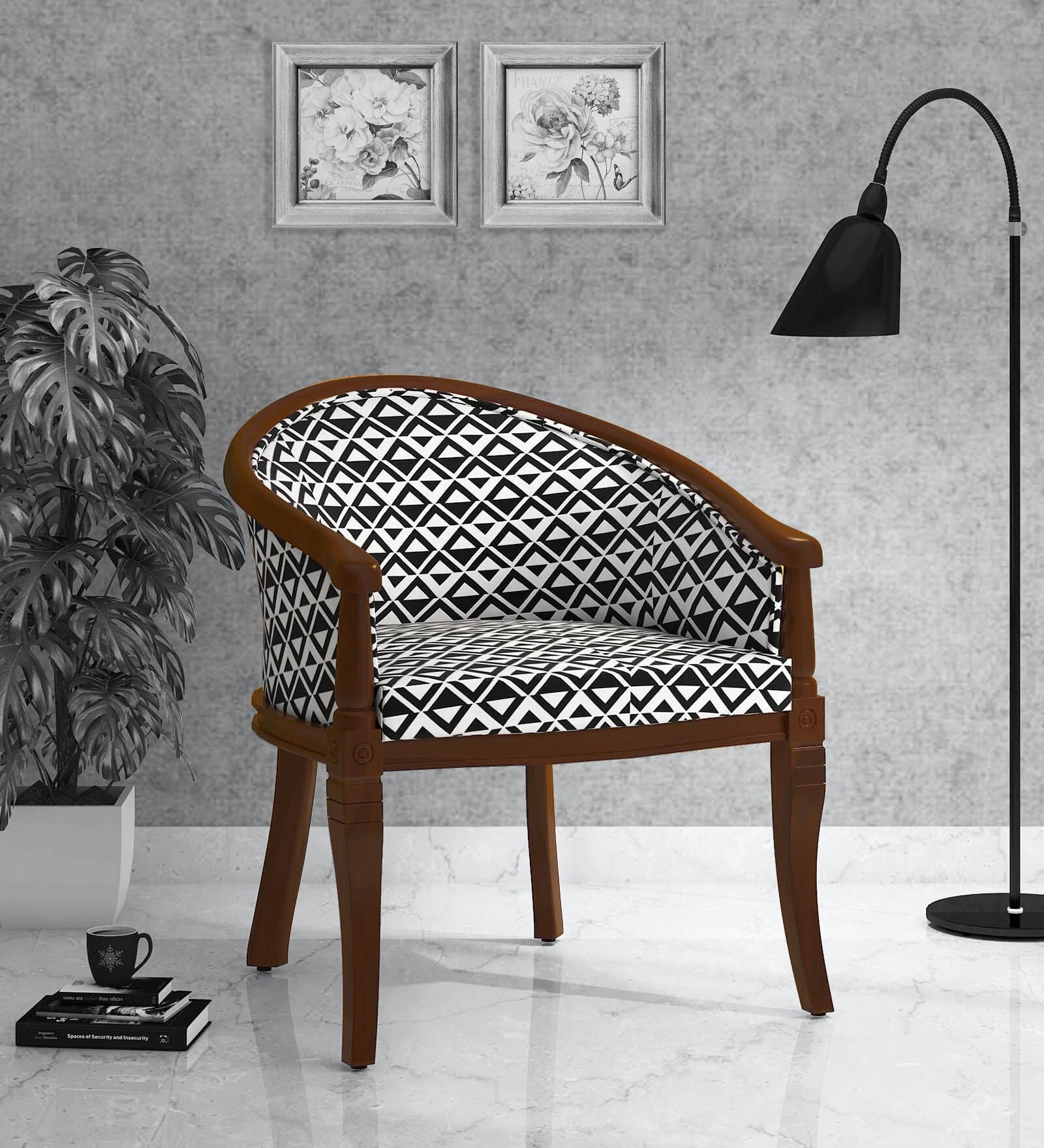 Buy Stalley Sheesham Wood Arm Chair In Provincial Teak Finish Online ...