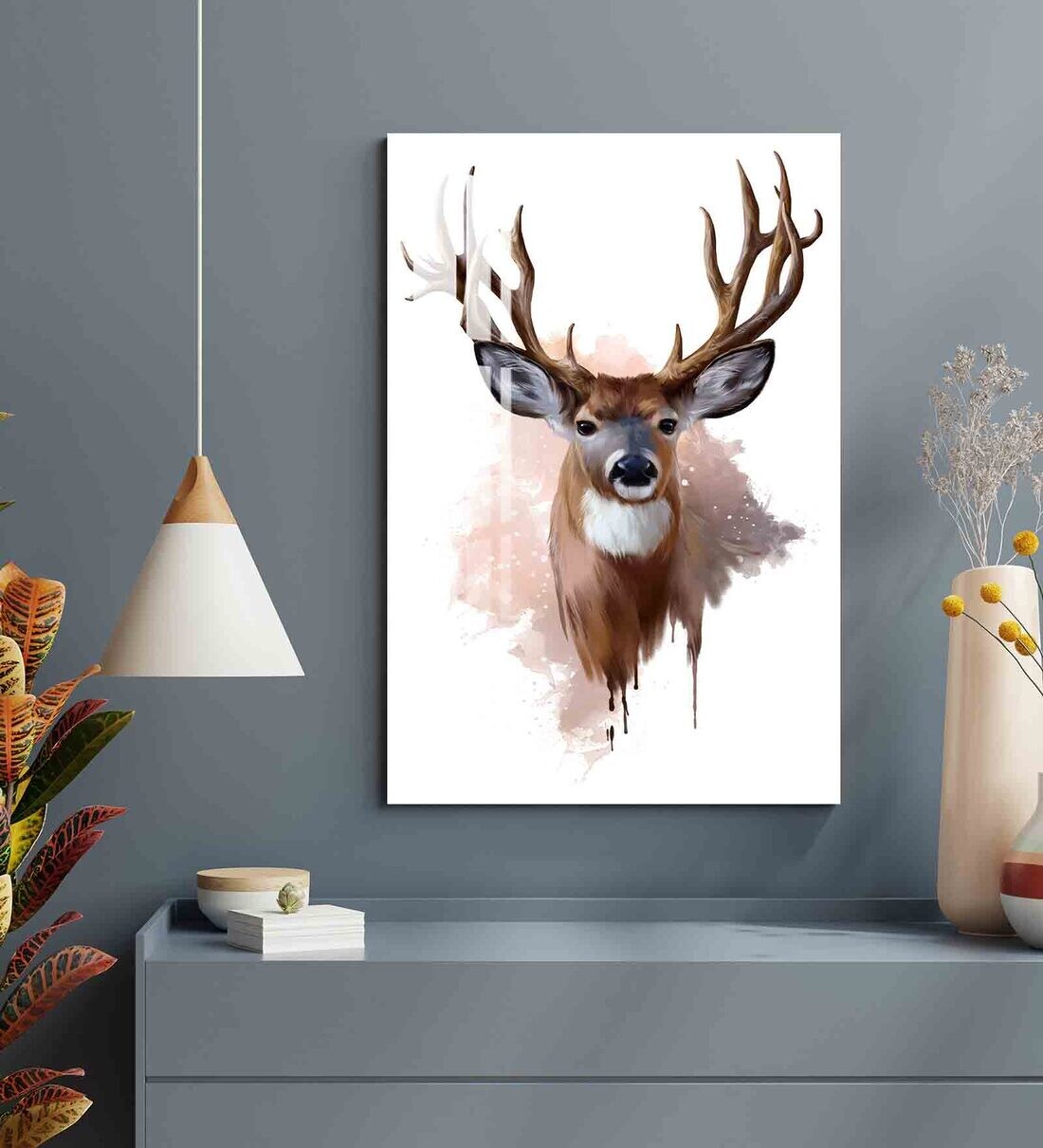 Buy Swamp Deer Acrylic Wildlife Art Prints by The Next Decor Online ...