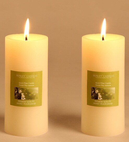 Buy Eucalyptus Mint 6 Inches Pillar Candles Online - Scented Candles ...