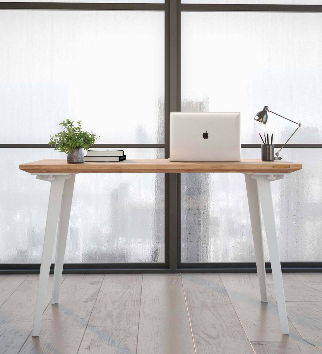 Buy Takeshi Solid Wood Work Station in White Finish Online - Modern ...