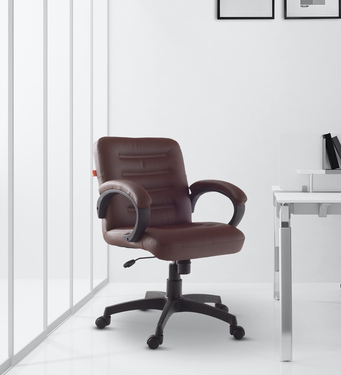 Buy Texas Mid Back Executive Chair in Brown Colour at 36% OFF by Da ...