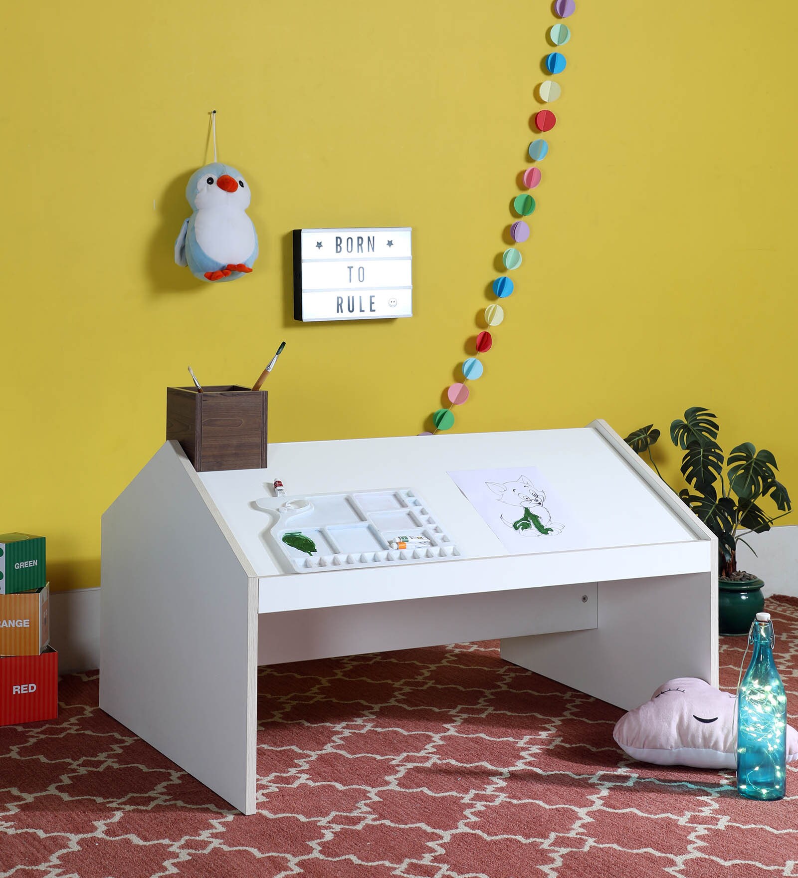 Buy Thomas Kids Activity Table in White & Coburg Colour at 41% OFF by ...