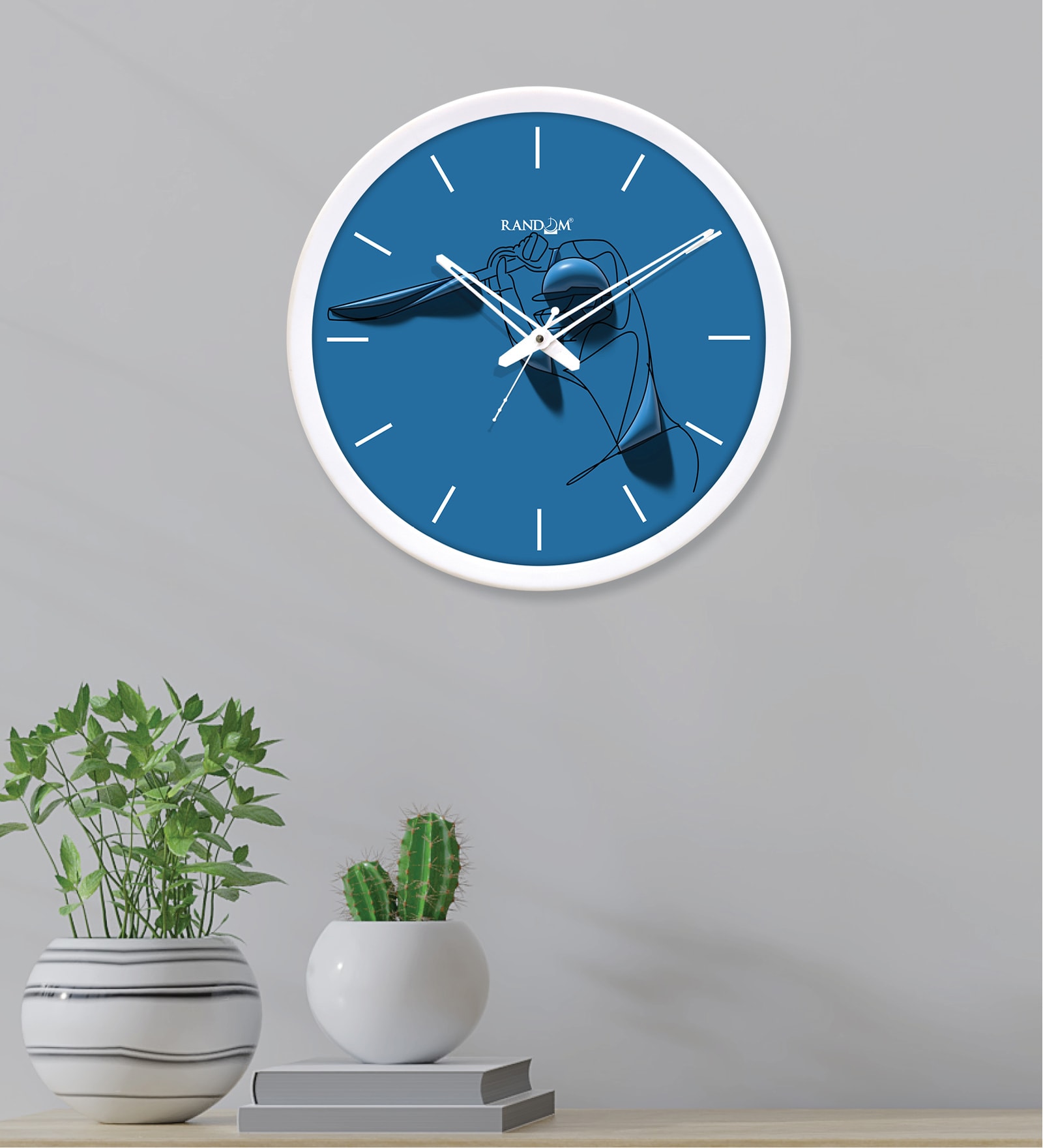 Buy Tic Toc Blue & White Plastic Mordern Wall Clock at 41% OFF by ...