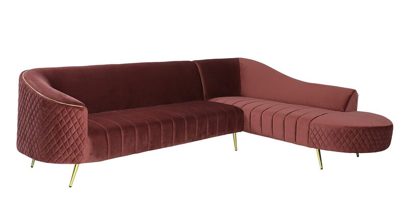 Curved Red Leather Sectional Sofa | Cabinets Matttroy