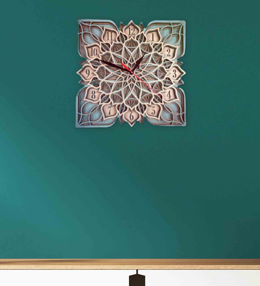 Buy Venner Wood Analog Square Wall Clock by Design It Ezy at 18% OFF by ...