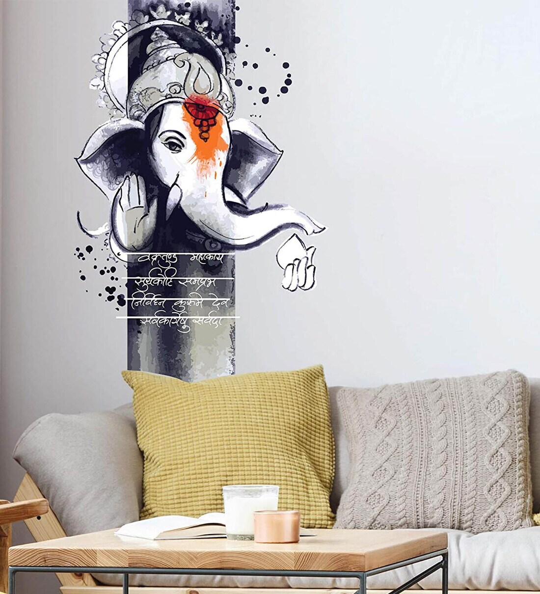Buy Vinyl Lord Ganesha Wall Sticker By Asian Paints Online - Wall ...