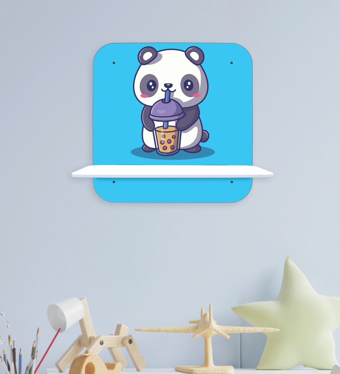 Buy Mdf Panda Wall Shelf at 65% OFF by Random | Pepperfry
