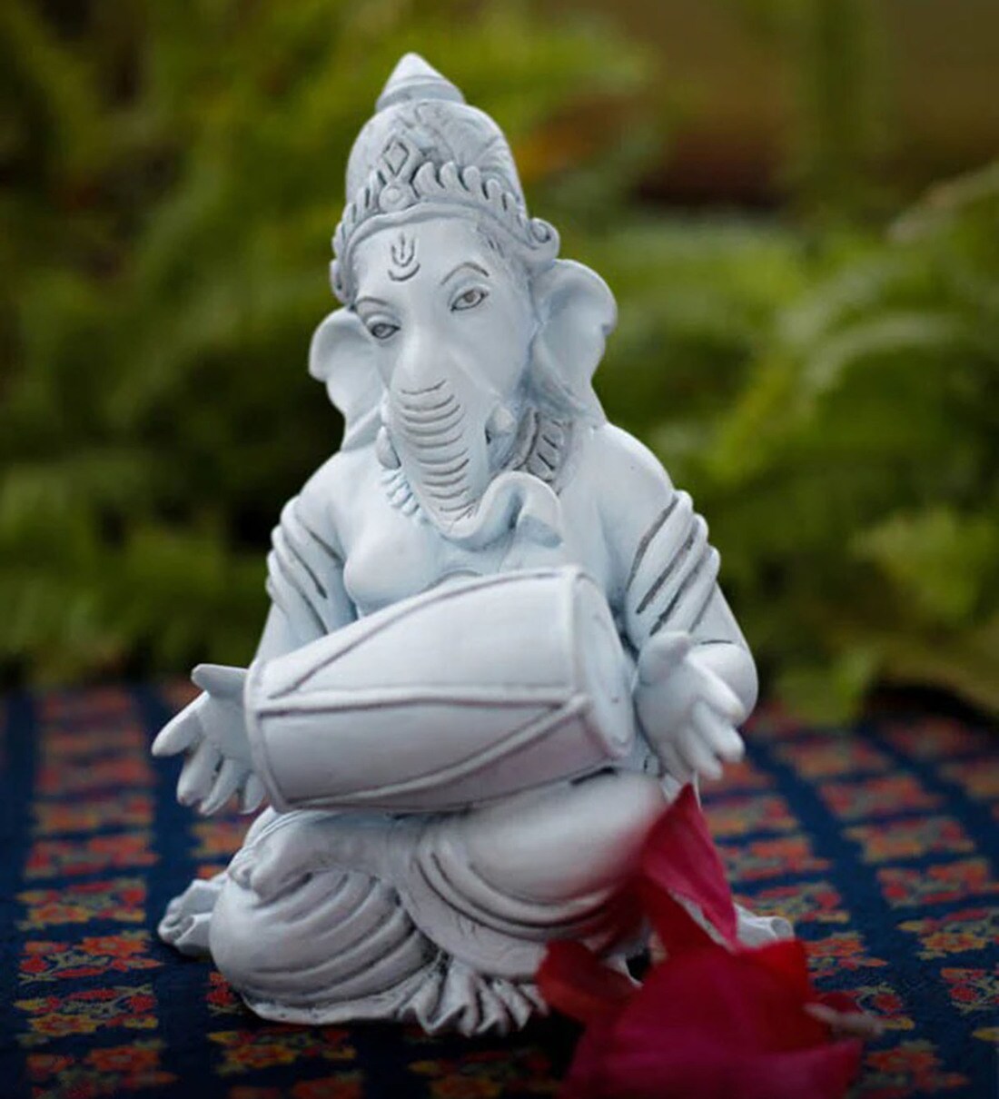 Buy White Marble Lord Ganesha Religious Idol By Yellow Verandah by ...
