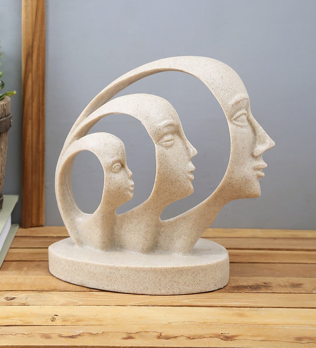 Buy White Sand Stone Human Figurine by Aapno Rajasthan at 65% OFF by ...