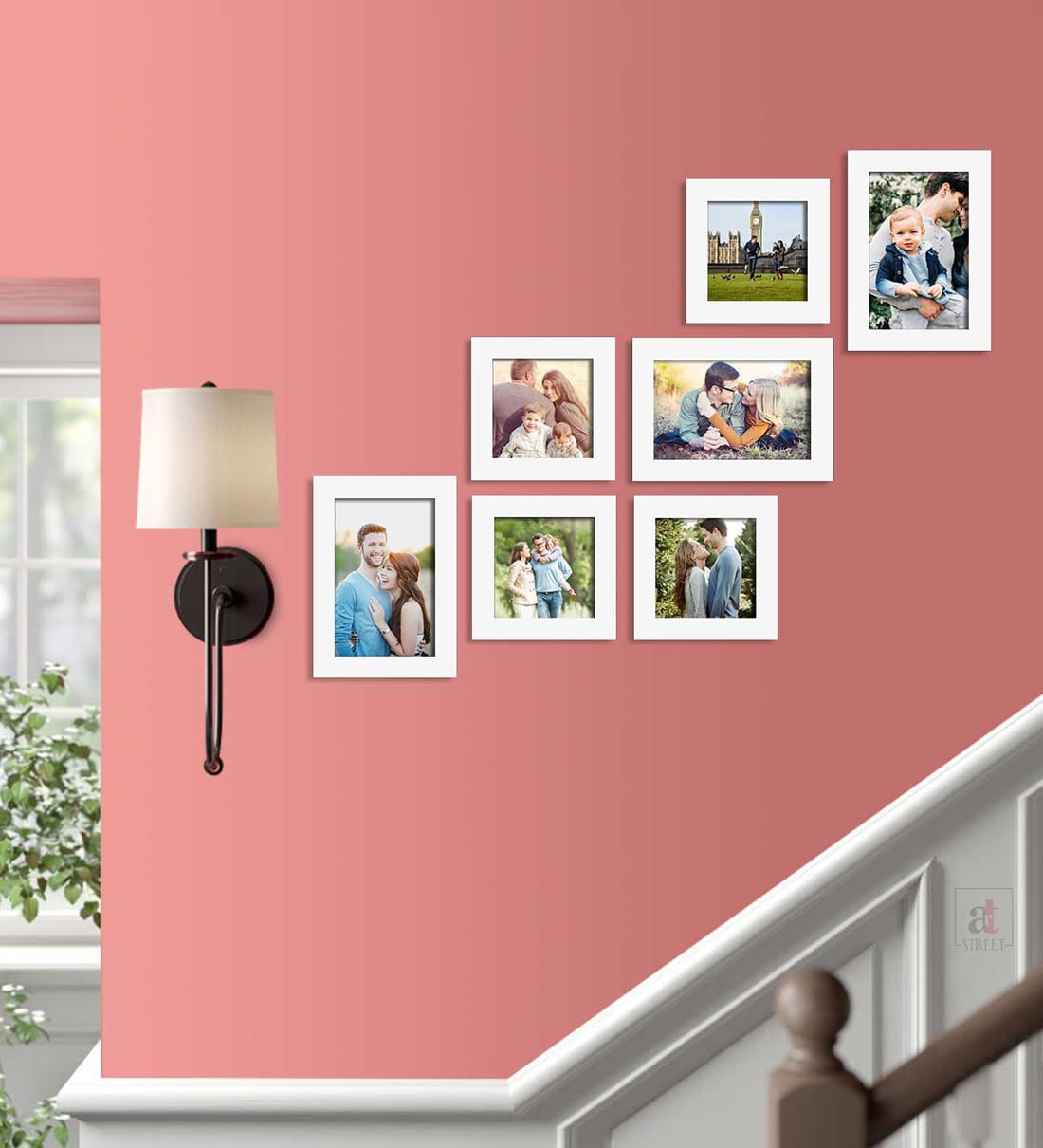 Buy White Synthetic Wood Arianna Set Of 7 Collage Photo Frames at 18% OFF by Art Street | Pepperfry