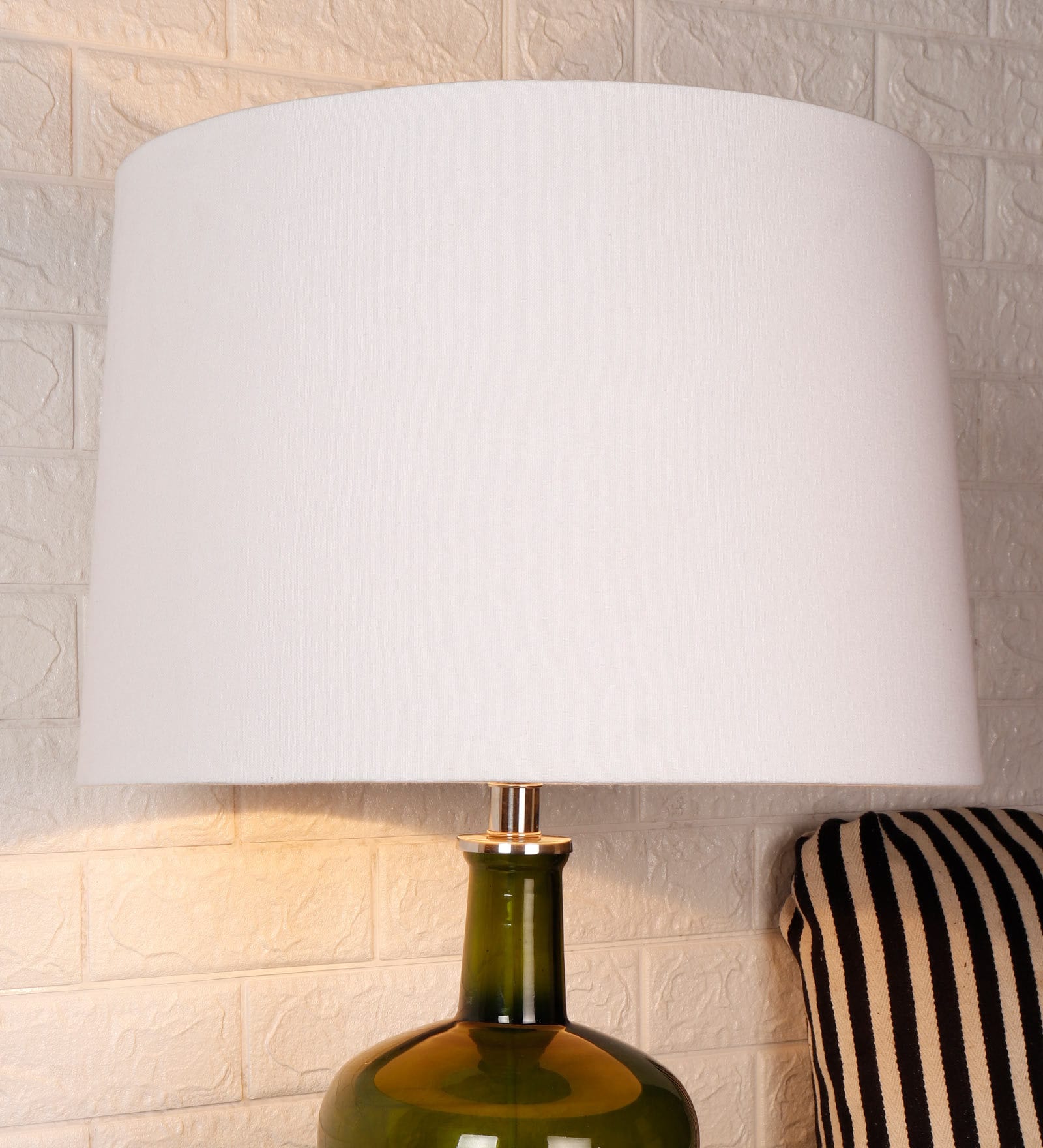 Buy Speckle White Fabric Solid Lampshade By Grated Ginger Online ...