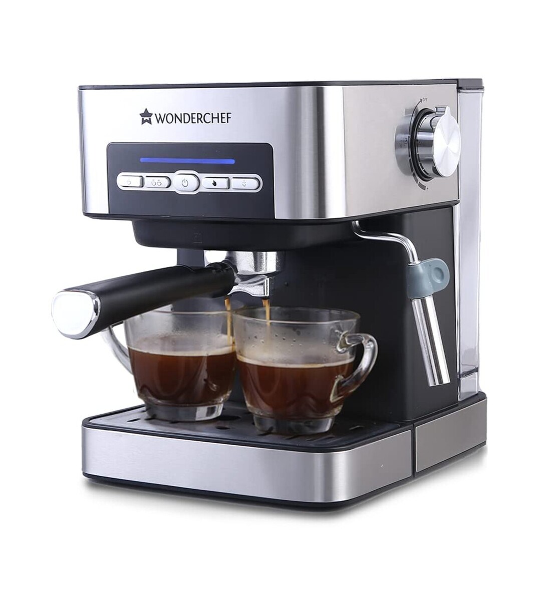 Buy Wonderchef Regalia Espresso 15 Bar Coffee Machine (Silver) at 43% ...